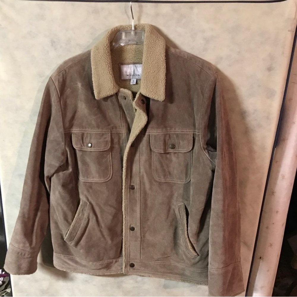 Vintage Wilson’s Leather Suede Jacket With Sherpa Com… - Gem